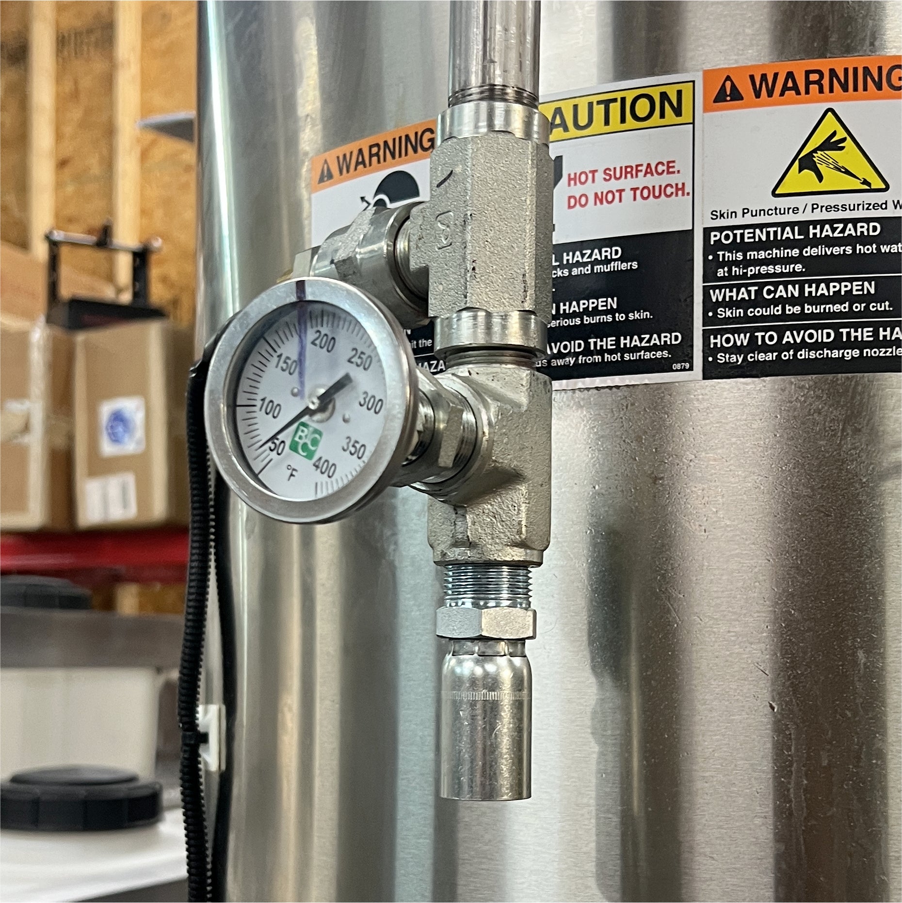 Burner / Hot Box temperature gauge assembly | Keystone ProWash Products